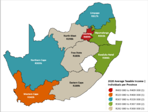 South Africa’s wealthiest and most affluent areas – based on tax data ...