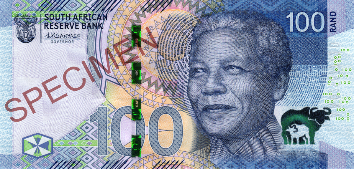 New South African R100 Note Fresh Out Of An ATM PHOTO