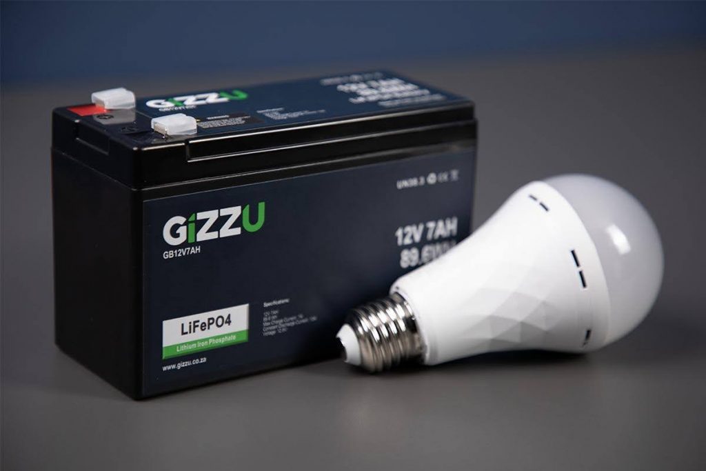 Gizzu rechargeable bulbs and lithium iron phosphate (LiFePO4) batteries ...